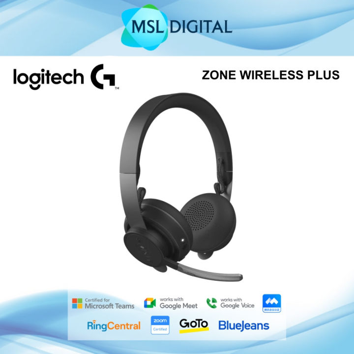 Logitech Zone Wireless Plus Wireless Headset | Active Noise ...