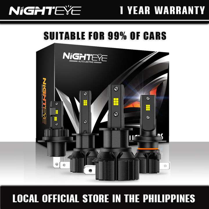 NIGHTEYE S9 H4 H7 H11 9005 9006 50W 10000LM LED headlight bulbs for Car Novsight LED headlight ...