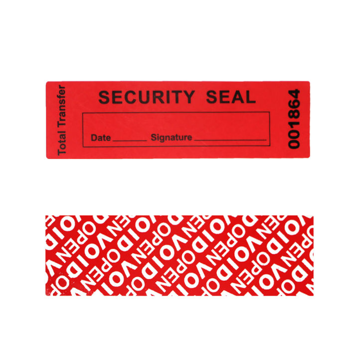 Red Adhesive labels Tamper Proof StickersSeals Warranty Void Seal Label ...