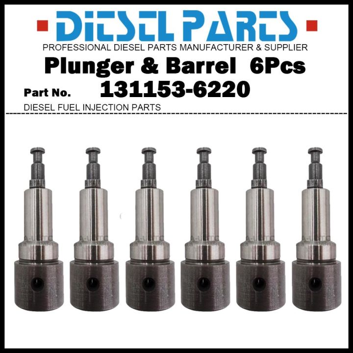 Fuel Injector/6Pcs Plunger and Barrel Assembly A741 131153-6220 ...