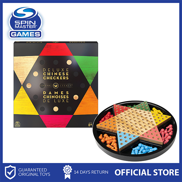 Spin Master Games Legacy Deluxe Chinese Checkers Classic Original Game ...