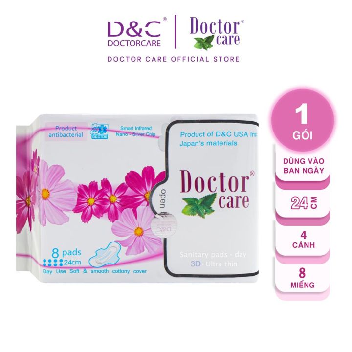 Băng vệ sinh thảo dược siêu thấm hút Doctor Care ban ngày, băng vệ sinh ...