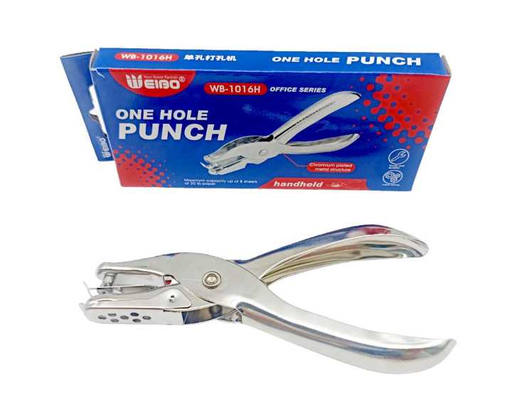 Metal Single Hole Puncher Hand Paper Punch Single Hole Scrapbooking ...