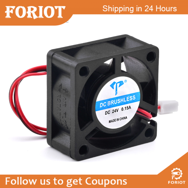 Foriot 3D Printer Fan 5/12/24v 40mm Fan DC Mini Quiet Cooling Fan for ...
