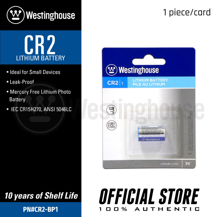 Roadfit WESTINGHOUSE Lithium 3V CR2 Battery, IEC CR15H270, ANSI 5046LC ...