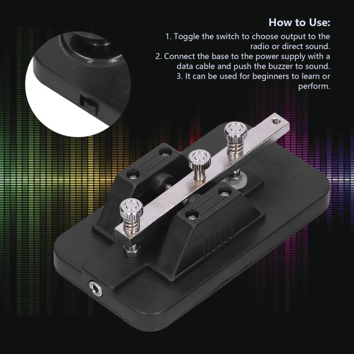 Morse Code CW Key Telegraph Trainer Easy Assembly Portable for Beginner ...