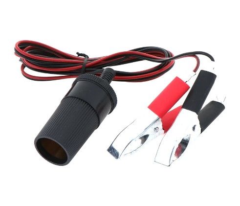 New 12V Car Battery Terminal Clip-on Power Socket Adapter Cable ...