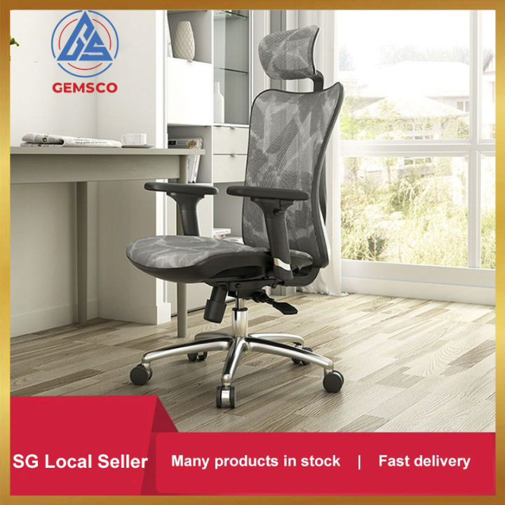 Ergonomic Office Chair - [SG Ready Stock] [ FREE INSTALLATION] Rolling ...