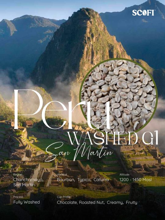 1 KG Raw Arabica Coffee Beans : Peru Washed G1 San Martin | Lazada