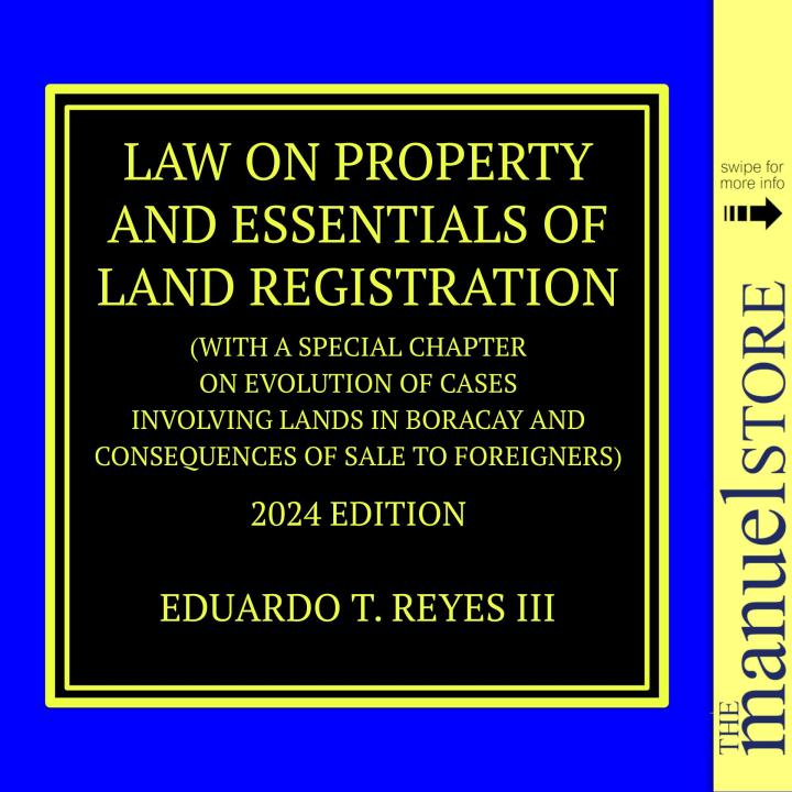 Reyes III (2024) - Property and Land Registration - Law on, Essentials ...