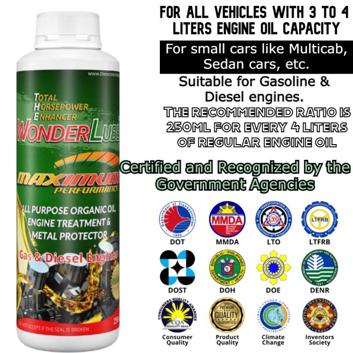 Wonderlube Engine Oil : TOYOTA AVANZA - 250ml Oil Protect & Lube ...