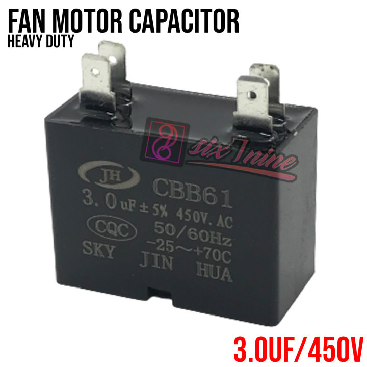 Fan Motor Run Capacitor 3.0uF 450V 50/60Hz Heavy Duty | Lazada PH