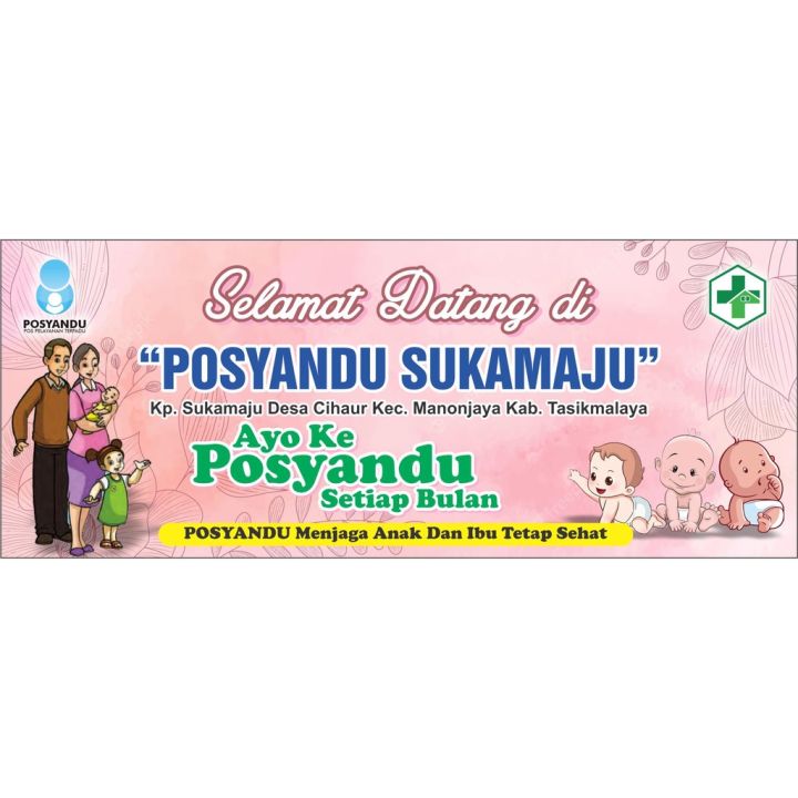 Banner Spanduk Selamat Datang di Posyandu Custom | Lazada Indonesia