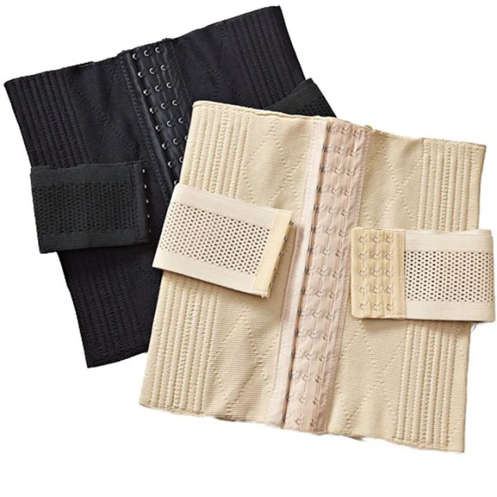 Postpartum Belly Band Solid Black Nude Waist Trainer Corset Shaper ...