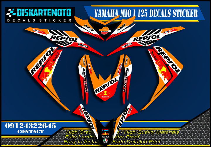Yamaha Mio i 125 Decals Sticker | Lazada PH