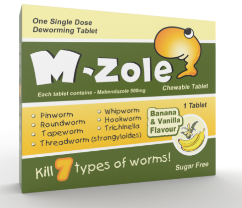 M-zole Chewables Tablets x 1 box | Lazada