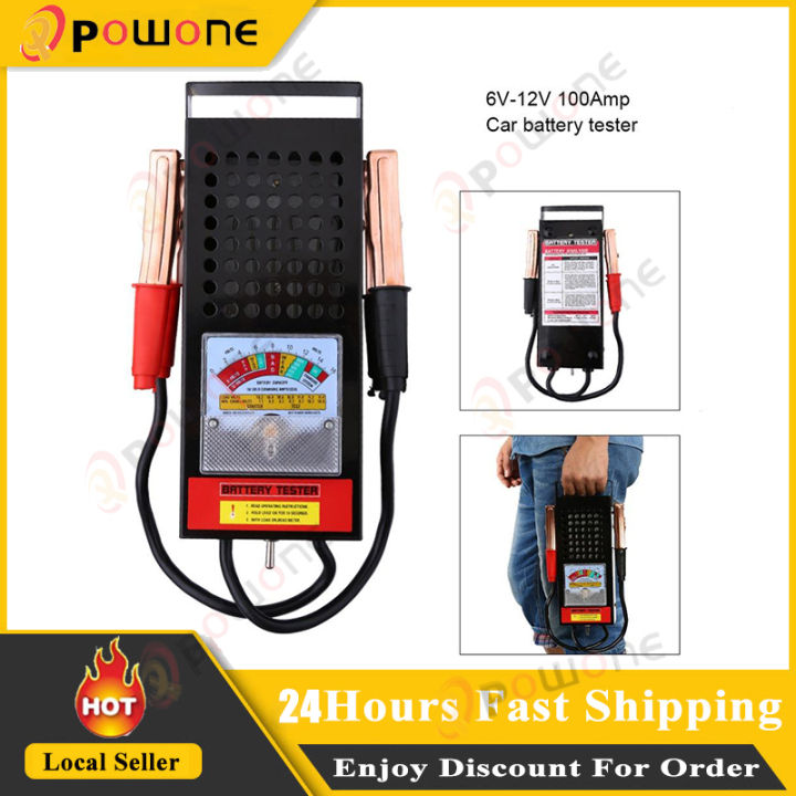 Battery Tester 100 Amp Load Type for 6V & 12V Car Truck - intl | Lazada PH