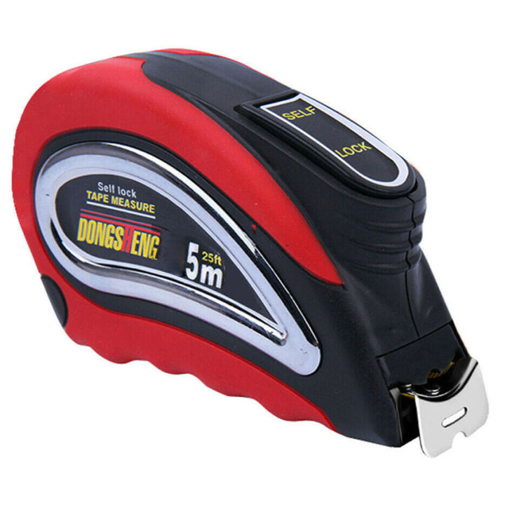 Steel Tape Measure Retractable Self Lock Portable Inch Metric Tools ...