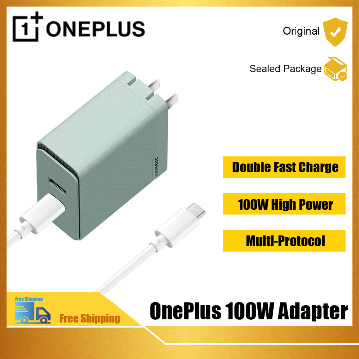 OnePlus 100W Super Fast Charge Adapter VOOC Fast Charge with a USB-C to ...