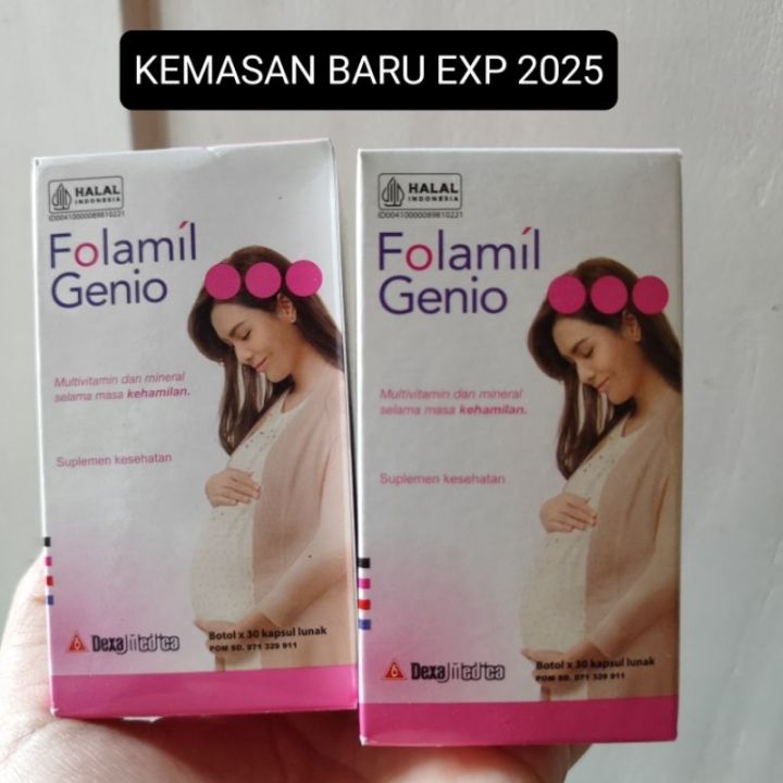 Folamil Genio isi 30 Kapsul Vitamin Ibu Hamil Multivitamin Bumil Busui ...