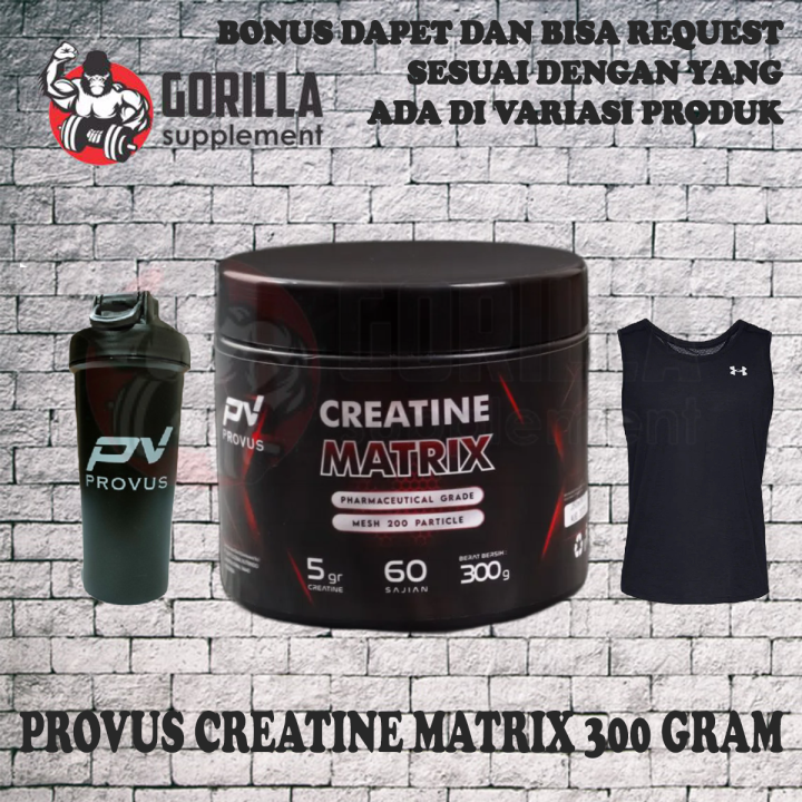 PV PROVUS Creatine Matrix 300 Gram gr Creatine Monohydrate Creapure ...