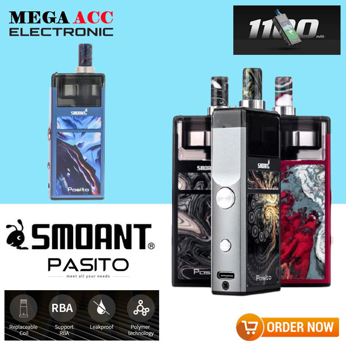 Smoant Pasito Pod 1100mAh By Smoant Rebuildable Pods System Authentic ...