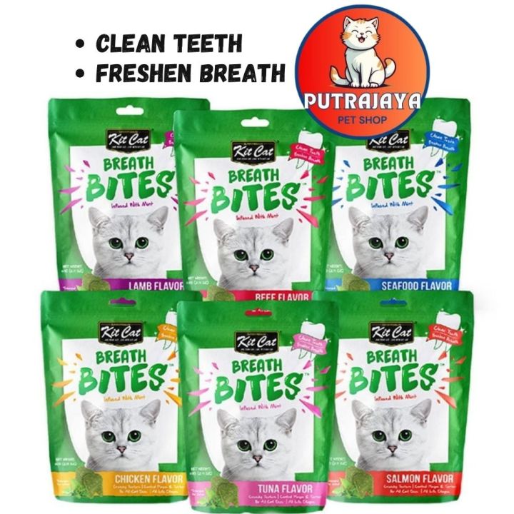 KIT CAT BREATH BITES 60g CAT Dental Care - CAT SNACKS CAT TREATS | Lazada