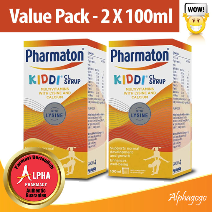 Pharmaton Kiddi CL Syrup (100ml / 2 X 100ml) | Lazada