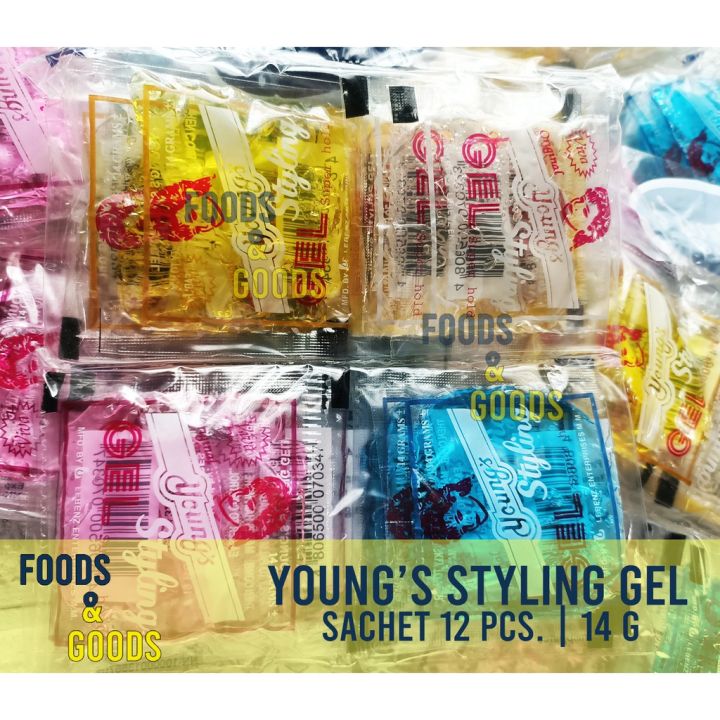Young's Styling Gel Sachet 14g | 12pcs./pack | Lazada PH