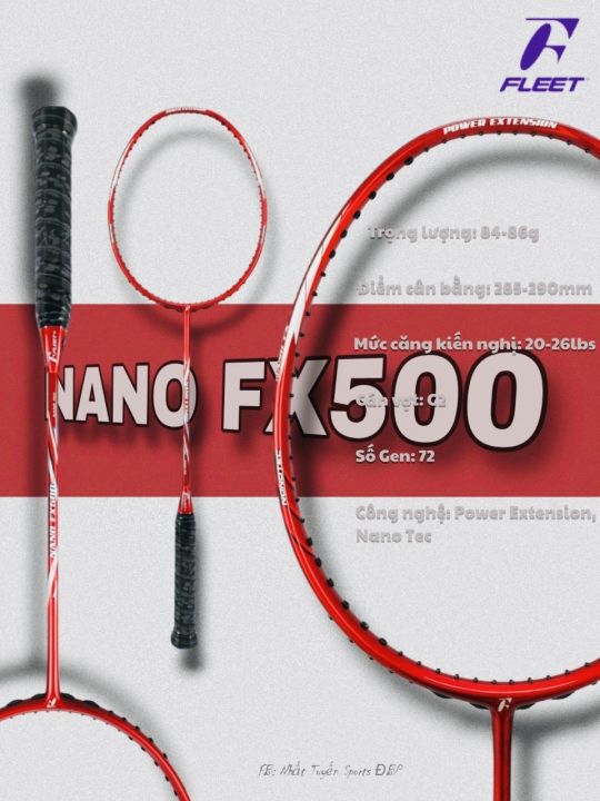 Vợt cầu lông Fleet Nano FX 500 (Chính hãng) | Lazada.vn