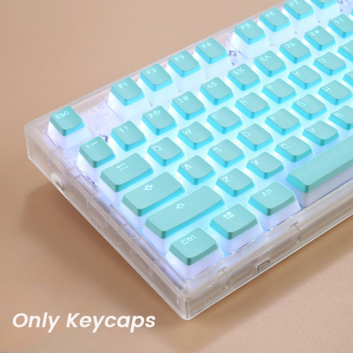 【Must-Have Style】 DJKD Pudding Keycaps 129 Keys for Mechanical Keyboard ...