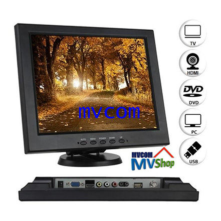 TFT 12 Inch LCD Monitor with HDMI/VGA/USB/AV Inputs, 1080p Full HD ...