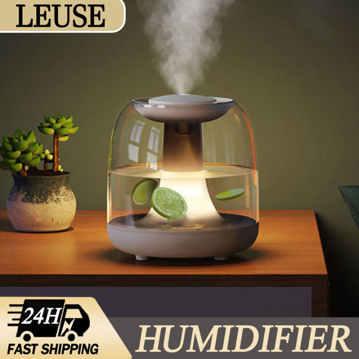 LEUSE 440ml Portable Air Humidifier LED Light USB Ultrasonic Purifier ...
