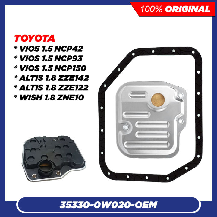 OEM AUTO TRANSMISSION FILTER - Toyota Vios NCP42 NCP93 NCP150 / Altis 1.8 ZZE142 ZZE122 / Wish 1 ...