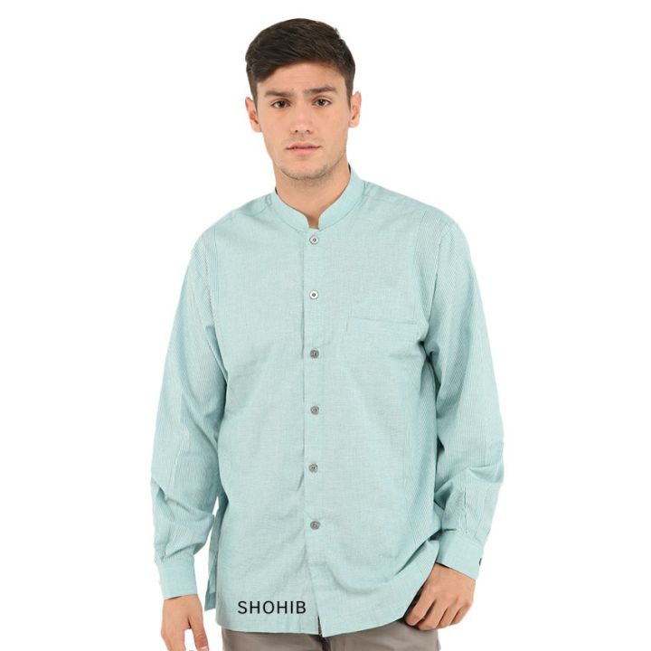SHOHIB BAJU KOKO LENGAN PANJANG AMRI 01 | Lazada Indonesia