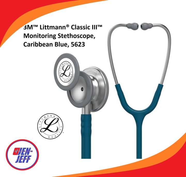 Littmann Classic III Stethoscope Caribbean Blue 5623 ((AUTHENTIC ...