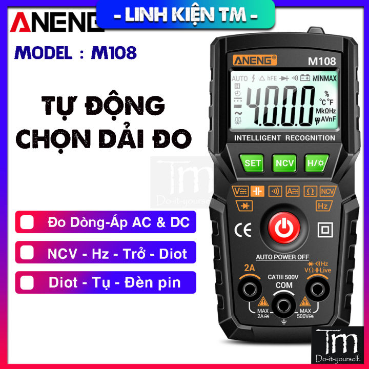 Đồng Hồ Vạn Năng ANENG M108 Tự Động Chọn Dải | Lazada.vn