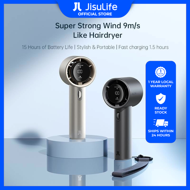 JISULIFE Mini Fan Pro 1S Handheld Fan With Lanyard 5000mAh 100 Level ...
