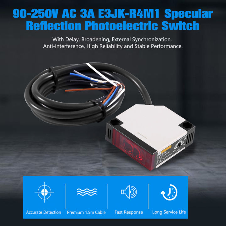 Specular Reflective Photoelectric New Omron Sensor Switch E3JK-R4M1 ... Specular Reflective Photoelectric New Omron Sensor Switch E3JK-R4M1 ...
