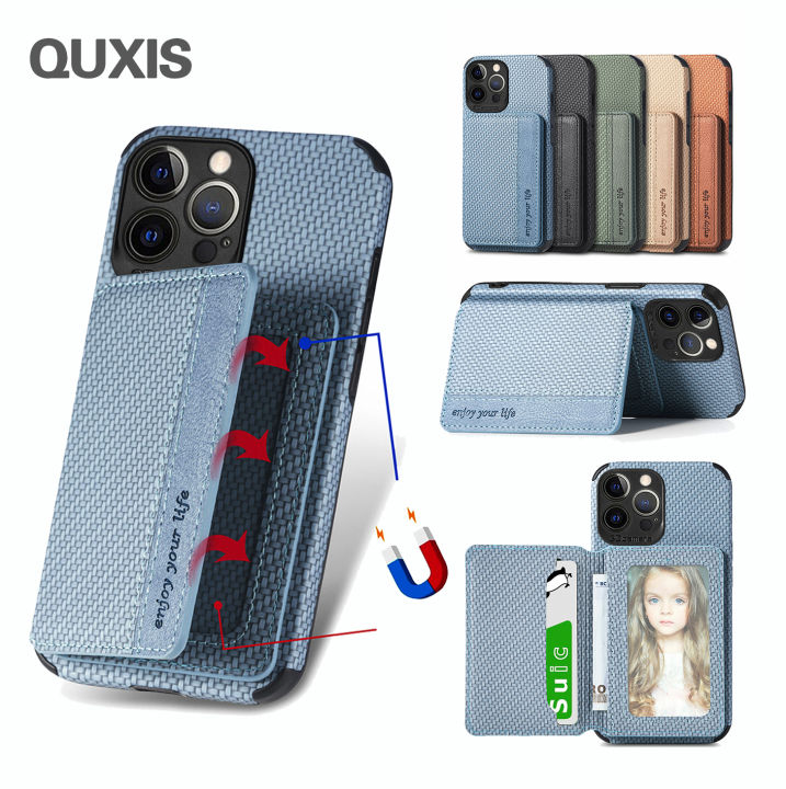 New Flip Card Slot Phone Case For iPhone 15 14 13 12 11 Pro Max X XS XR ...