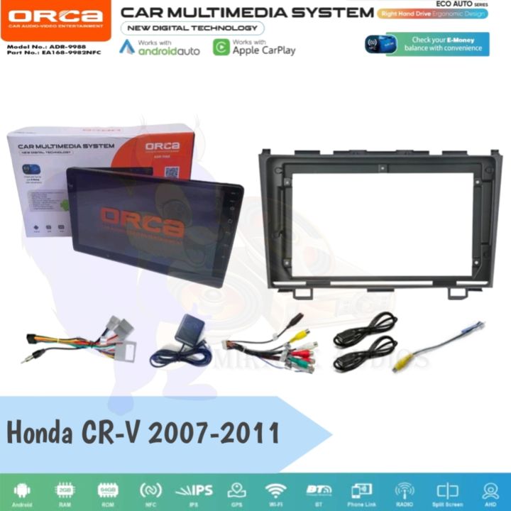 Head Unit Android Orca Eco Series Carplay Honda Crv Kodok 2007 - 2011 9 ...