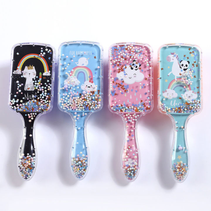 ERICELLY Cartoon Rainbow Hair Brush Pony Airbag Comb Print Air Cushion ...