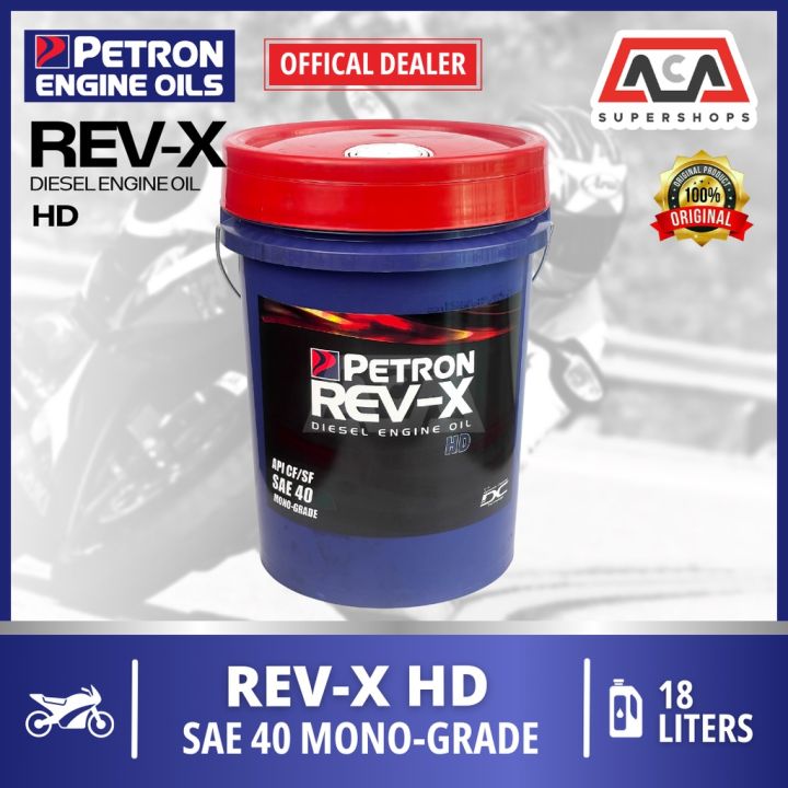PETRON REV-X (HD) DIESEL OIL SAE 40 (18 LITERS/BALDE) | Lazada PH
