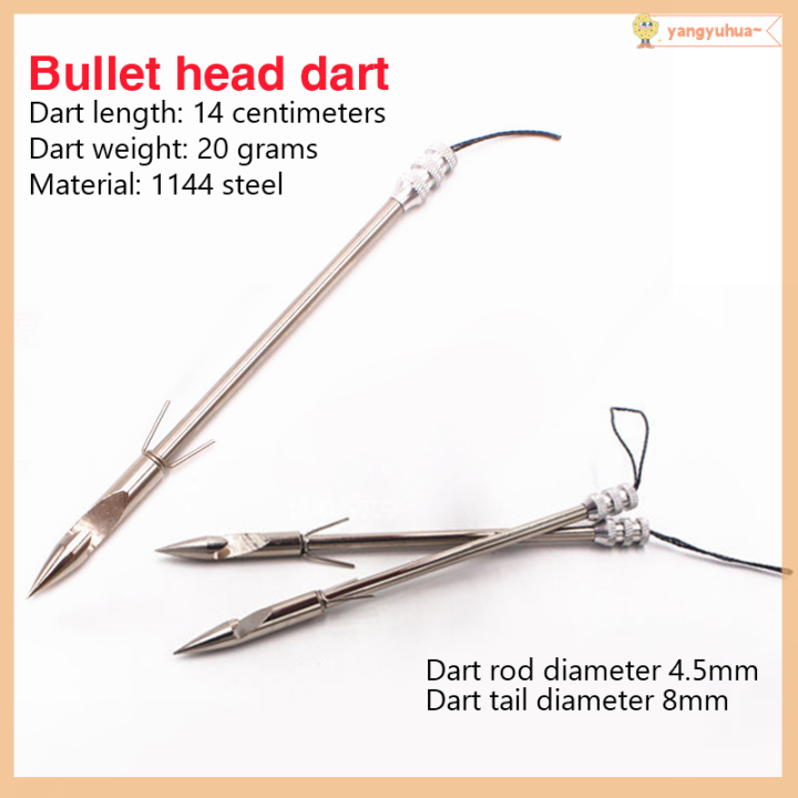 yangyuhua Stainless Steel Fishing Dart Outdoor Arrowhead Fish Sling Bow ...