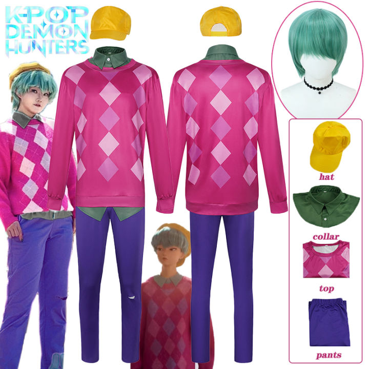Movie KPop Demon Hunters Cosplay Costume Saja Boys Abby Costume Top ...