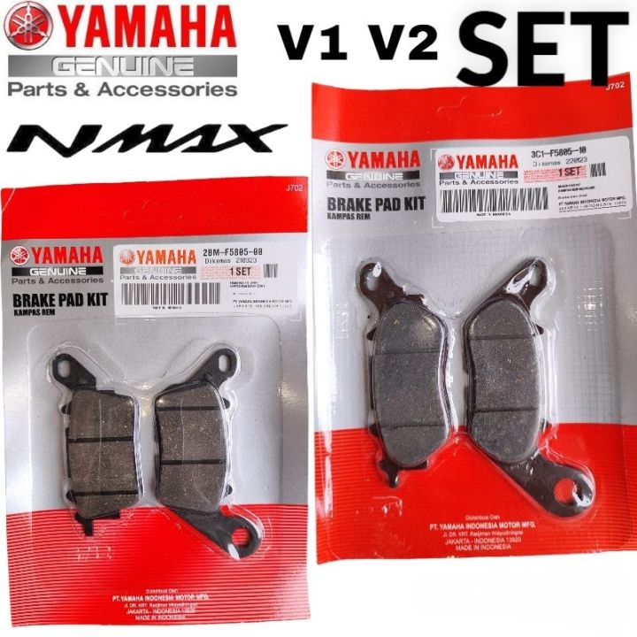 Original Yamaha Nmax Front Rear Package Brake Pads for V1 V2 - From ...