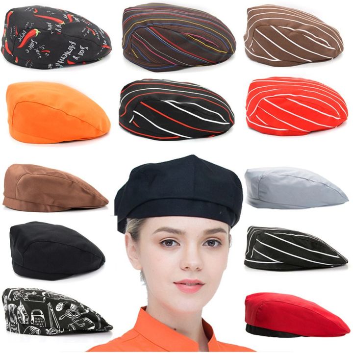 BETTERFORM Restaurant Hotel Bakey Cafe Round Chef Berets Mesh Patchwork ...