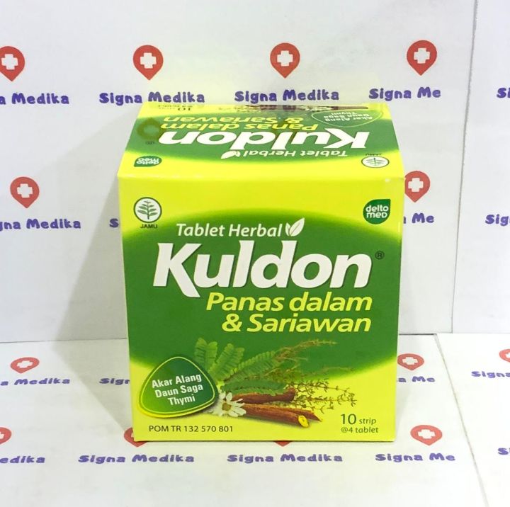 Kuldon Tablet Box Isi 10 Strip - Obat Panas Dalam & Sariawan | Lazada ...