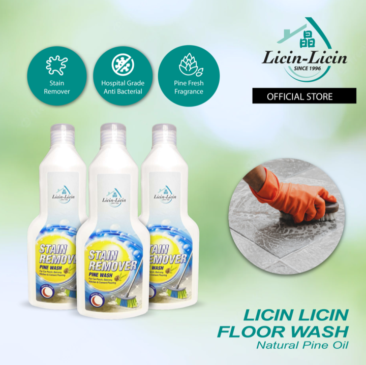 Licin Licin Floor Wash 900ML Floor Soap Cleaner Hospital Grade Tough Stain Remover Anti ...