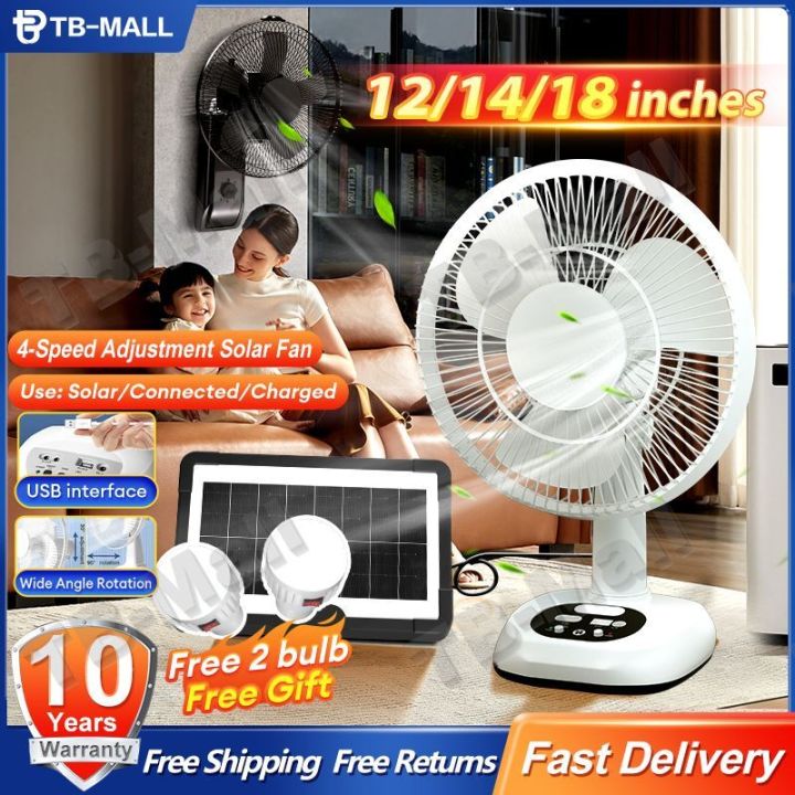 2025 Solar Fan Kipas Rechargeable Kipas Camping Adjustable Solar DC Fan ...